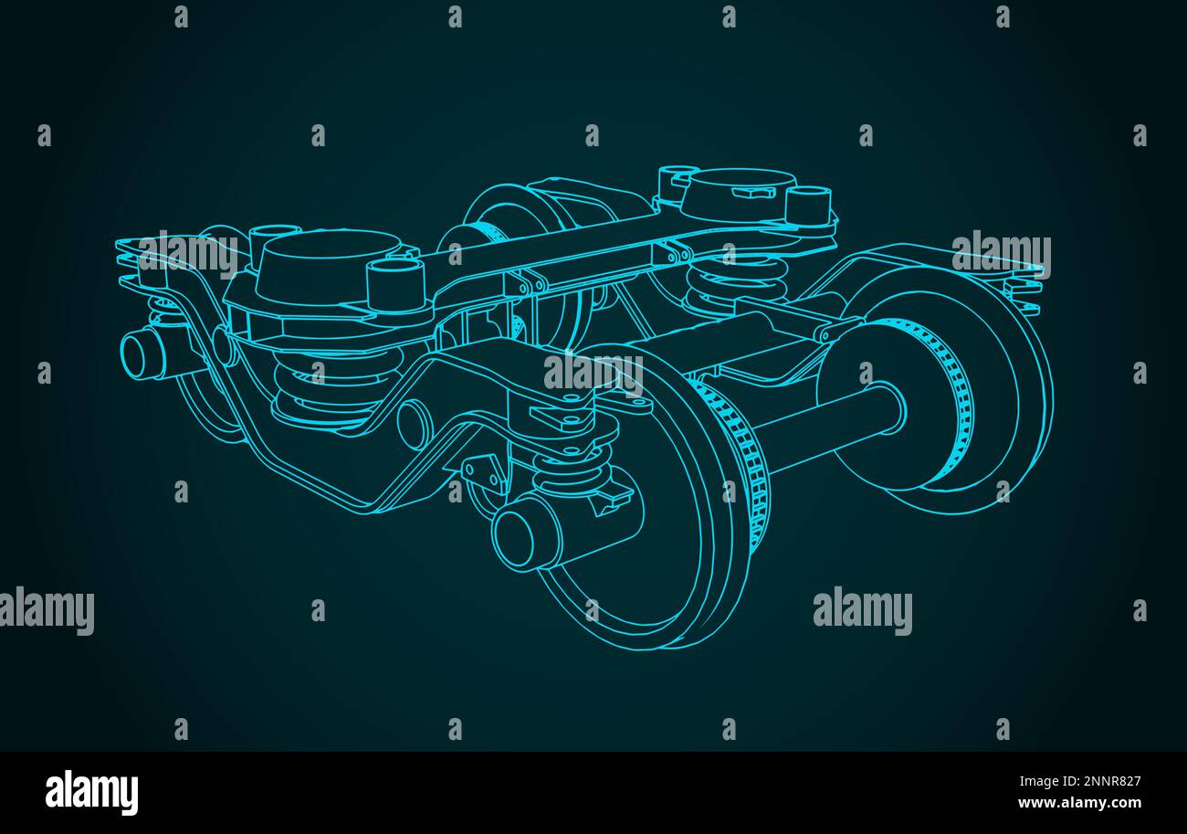 Stylized vector illustration of wheelbase of train Stock Vector Image ...