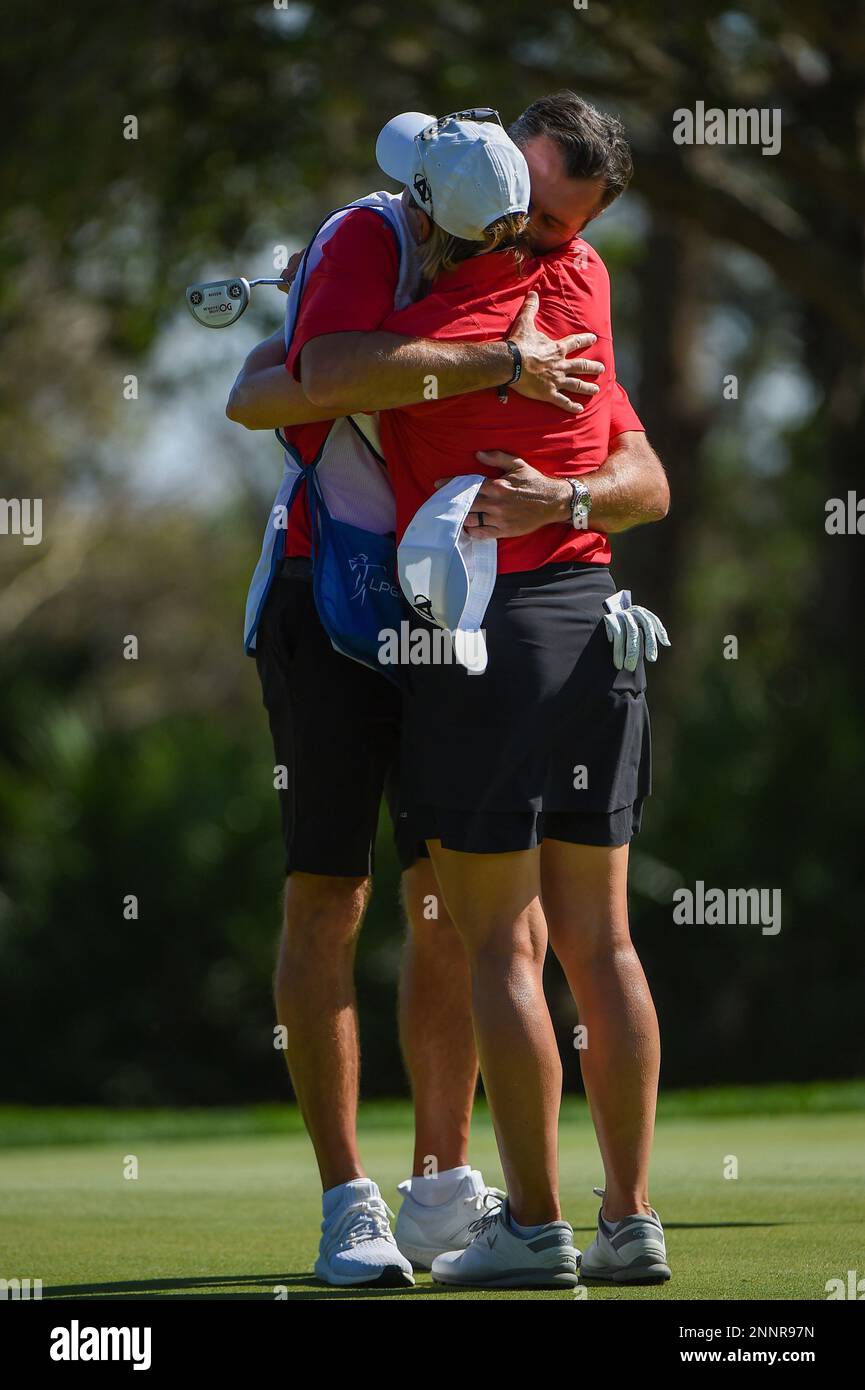 ORLANDO, FL - FEBRUARY 28: Annika Sorenstam (SWE) has a big hug for ...