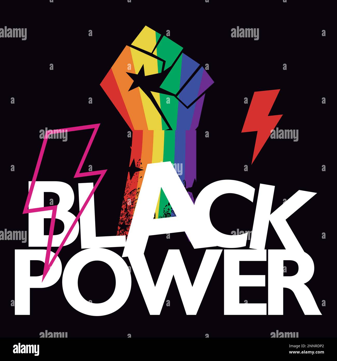 Black Power. Design for black history month t-shirt. Vector ...