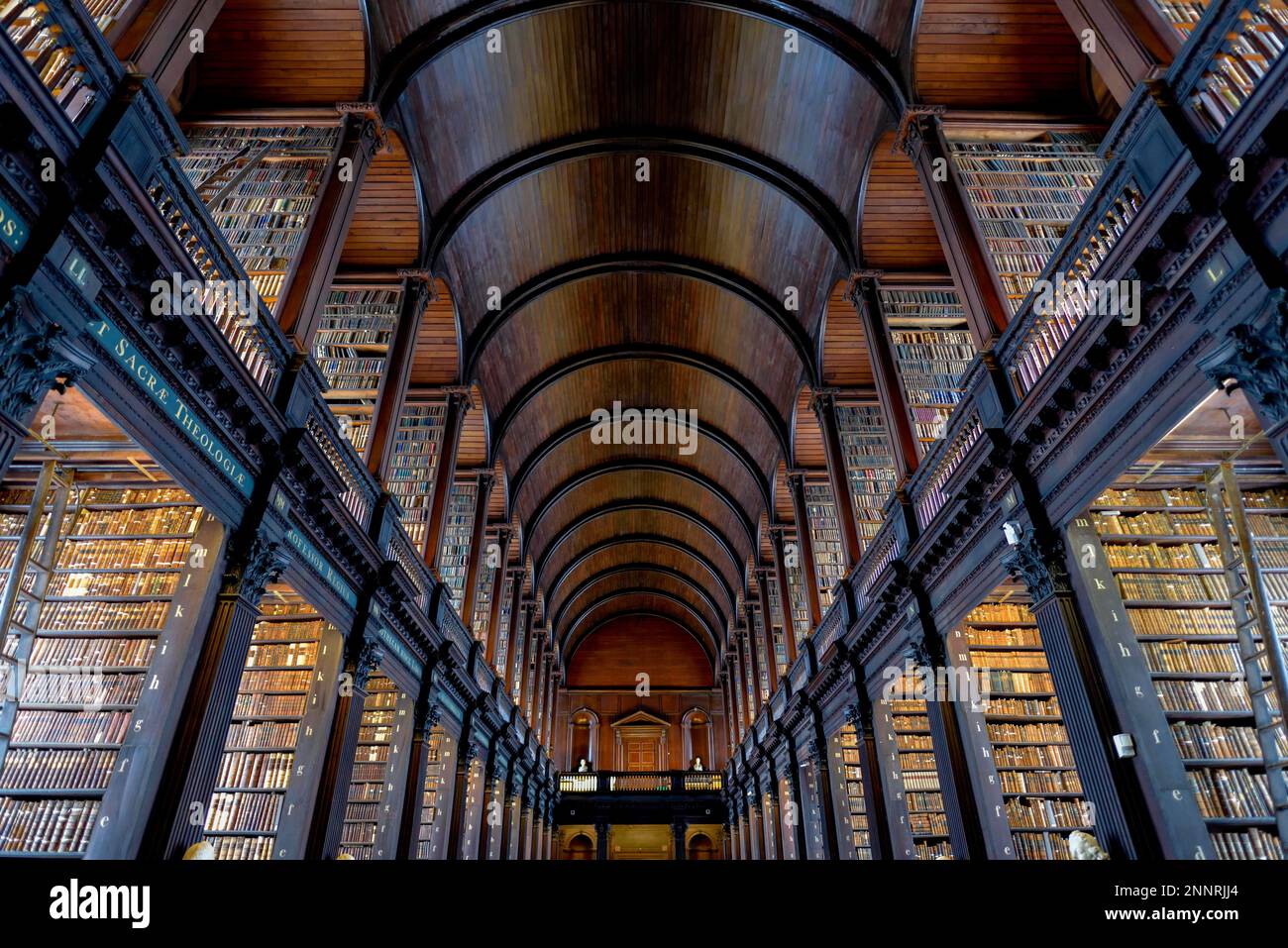 Long Room, the old library of Trinity College, University, Dublin ...