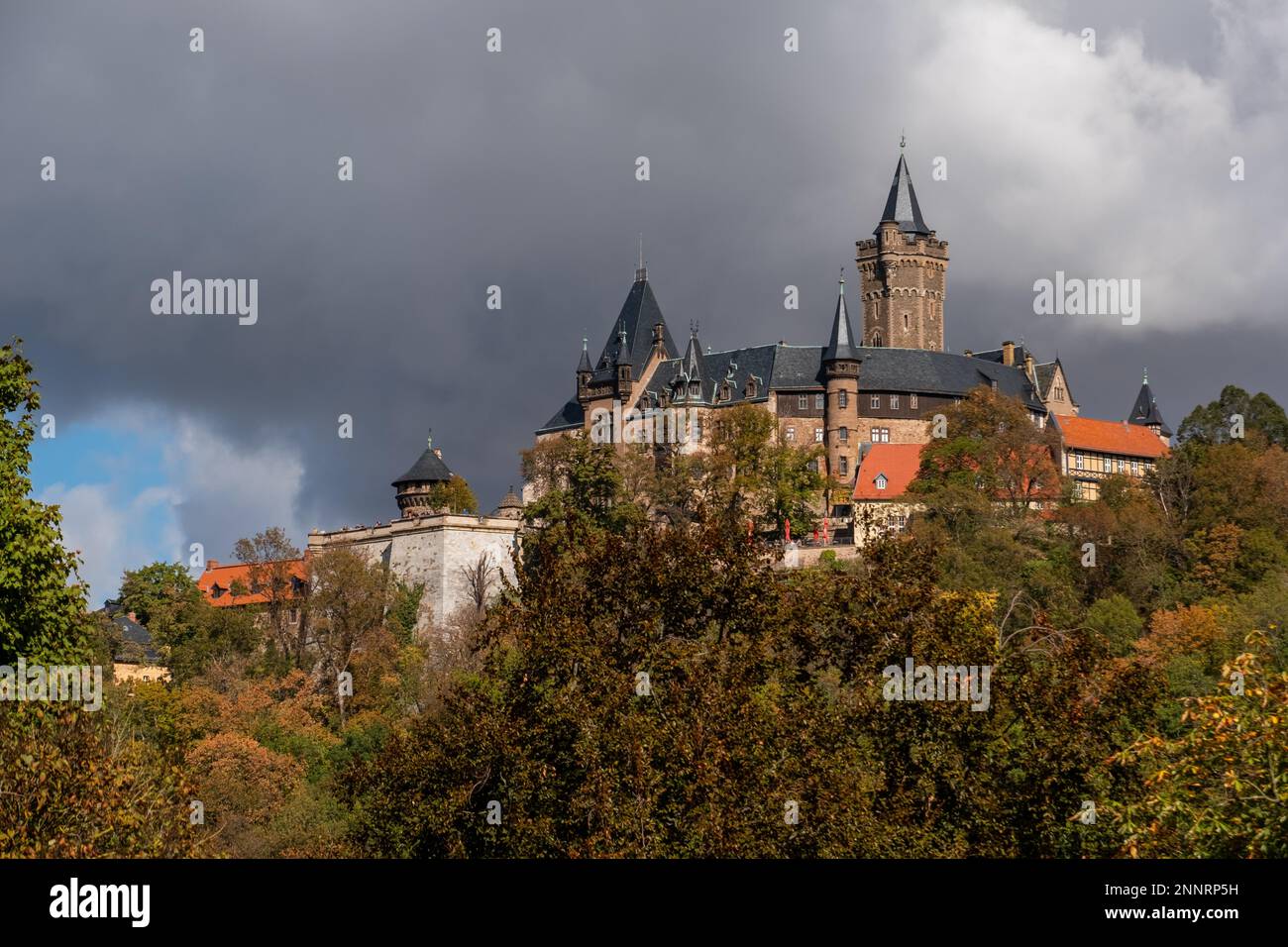 View of Wernigerode Castle Stock Photo - Alamy