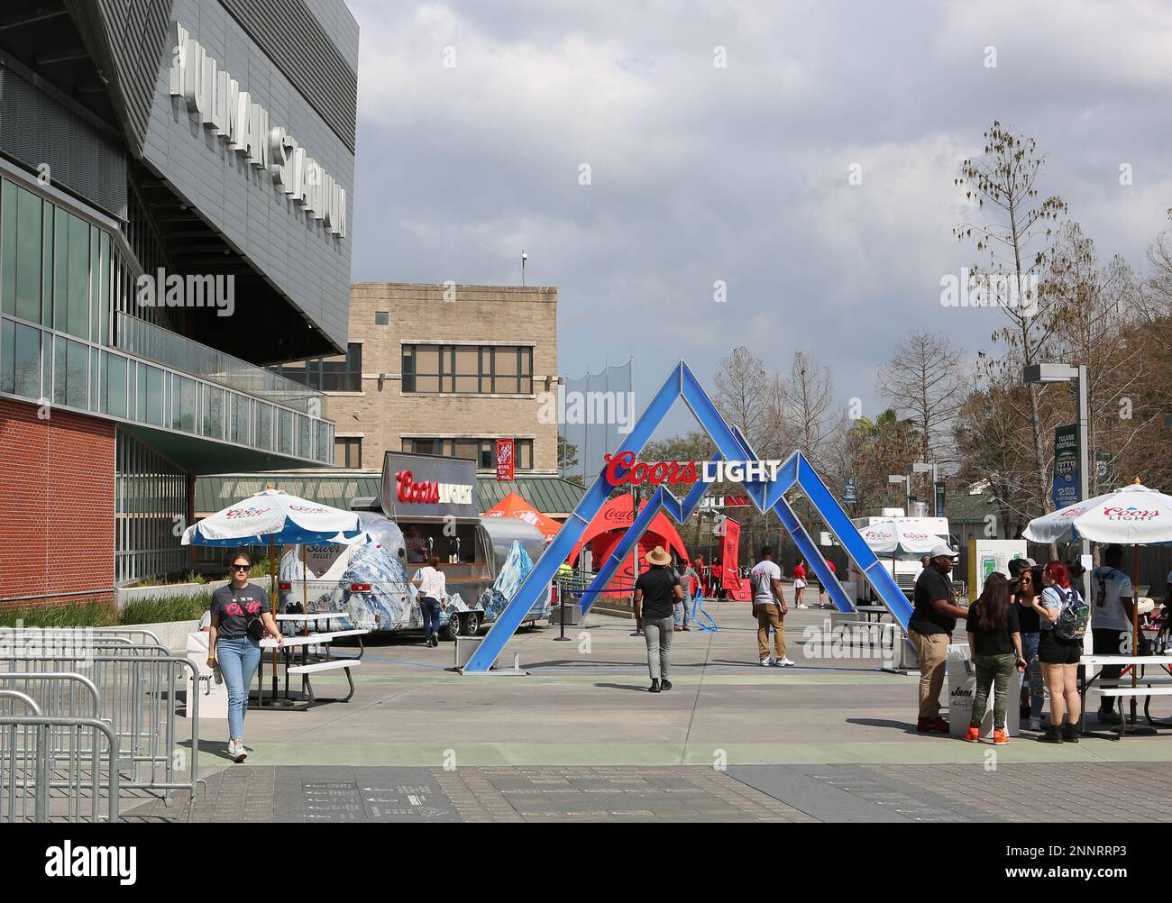 The Coors Light display are on display during the HBCU Legacy Bowl all ...