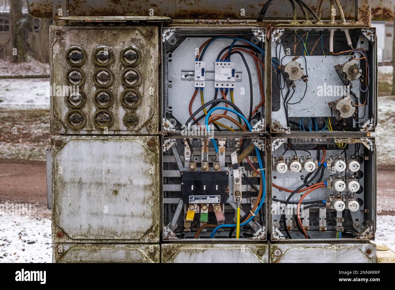 Old electrical fuse box hi-res stock photography and images - Alamy
