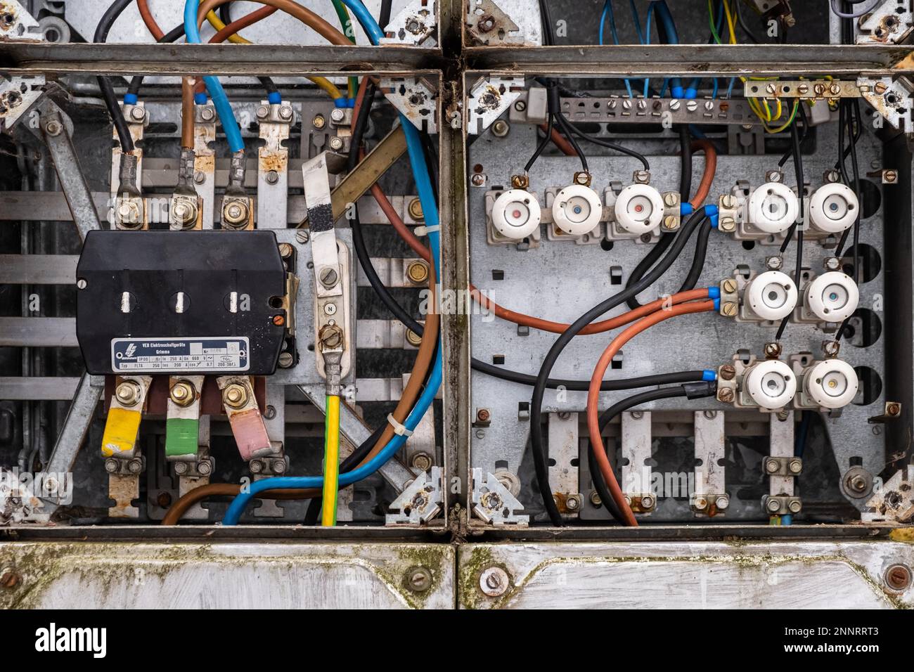Old electrical fuse box hi-res stock photography and images - Alamy