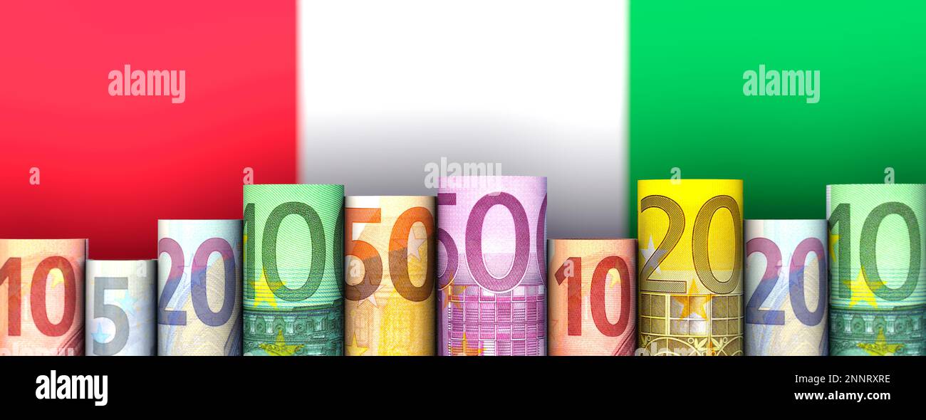 Money, banknotes, Italy, finance, cash, euro notes, budget, national ...