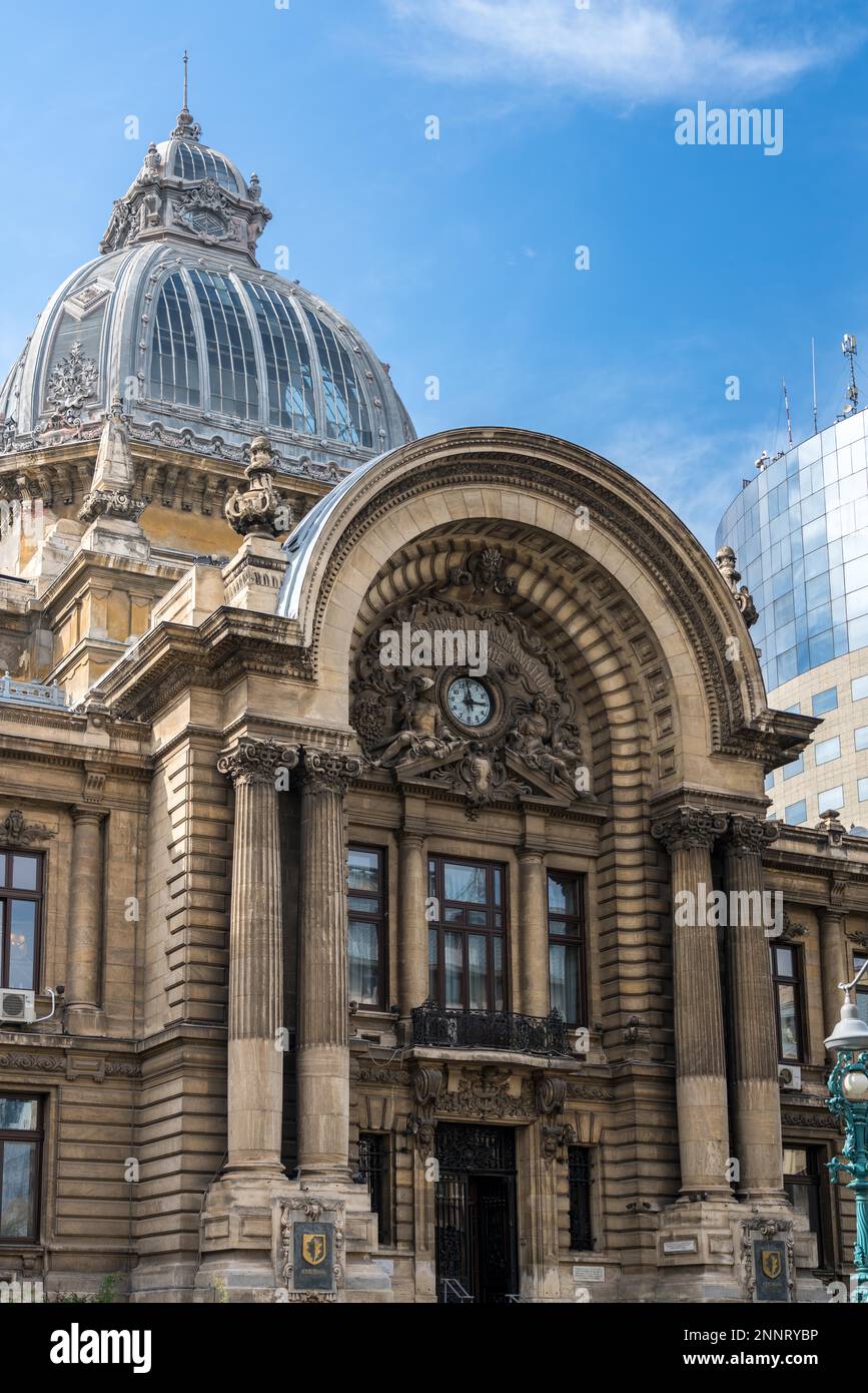 BUCHAREST/ROMANIA - SEPTEMBER 21 : Headquarters of CEC Bank in ...