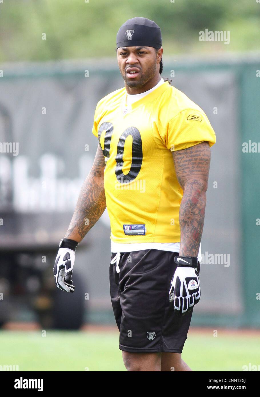 May 01 2010: Steelers rookie LB Thaddeus Gibson (90) during drills at ...