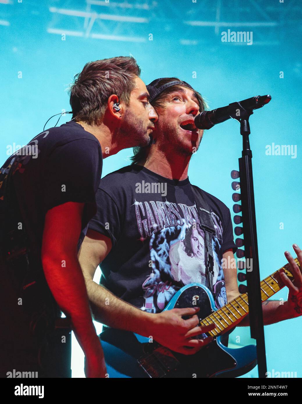 Milan, Italy, 25st Feb 2023. American pop punk band All Time Low ...
