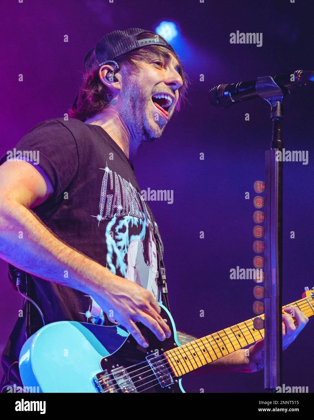 Milan, Italy, 25st Feb 2023. American pop punk band All Time Low ...
