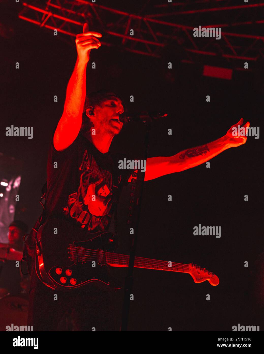 Milan, Italy, 25st Feb 2023. American pop punk band All Time Low ...