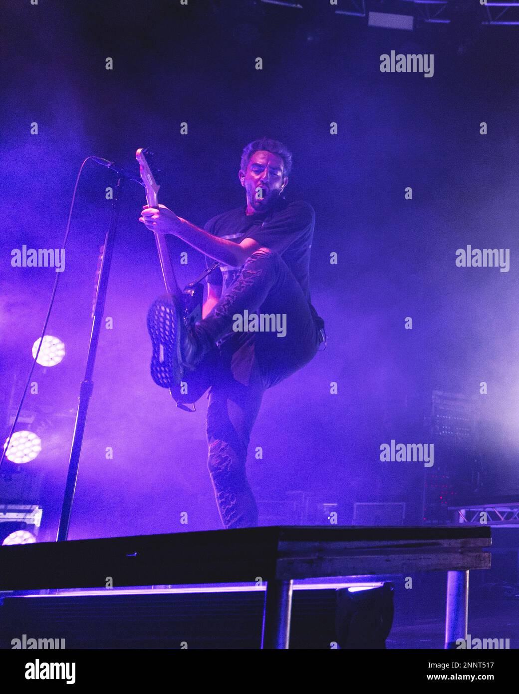 Milan, Italy, 25st Feb 2023. American pop punk band All Time Low ...