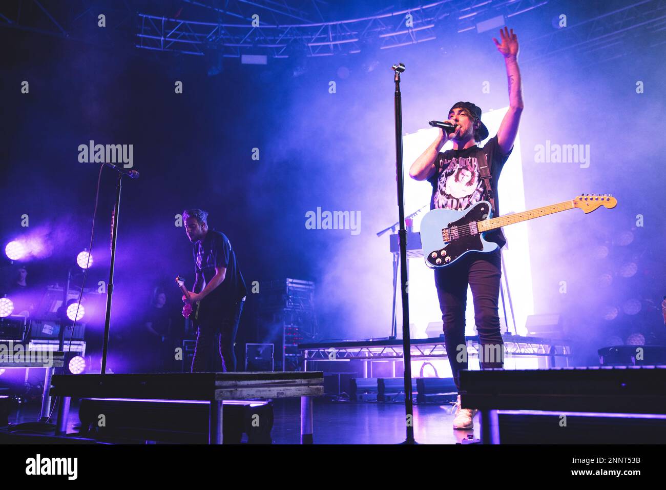 Milan, Italy, 25st Feb 2023. American pop punk band All Time Low ...