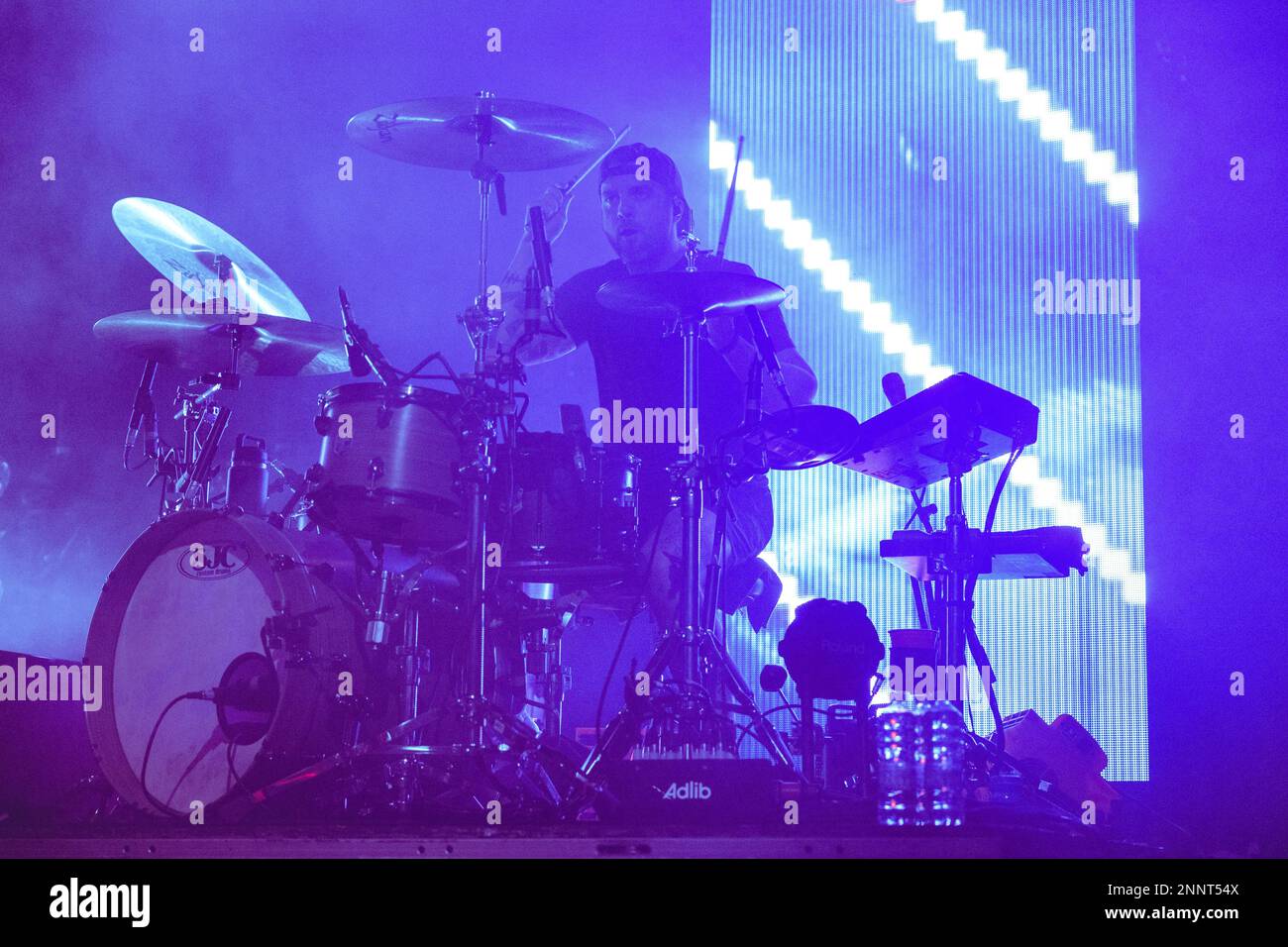 Milan, Italy, 25st Feb 2023. American pop punk band All Time Low ...