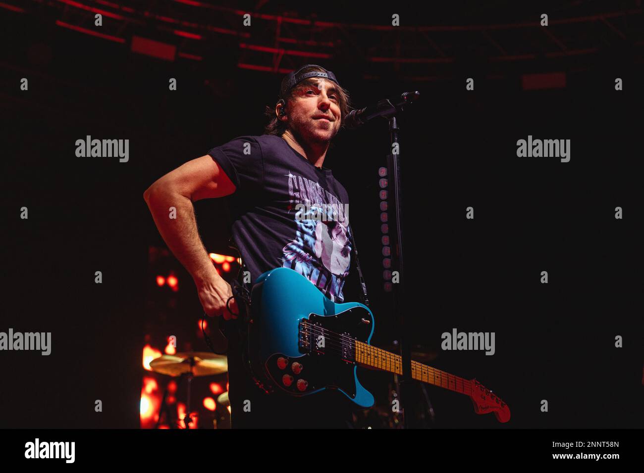Milan, Italy, 25st Feb 2023. American pop punk band All Time Low ...