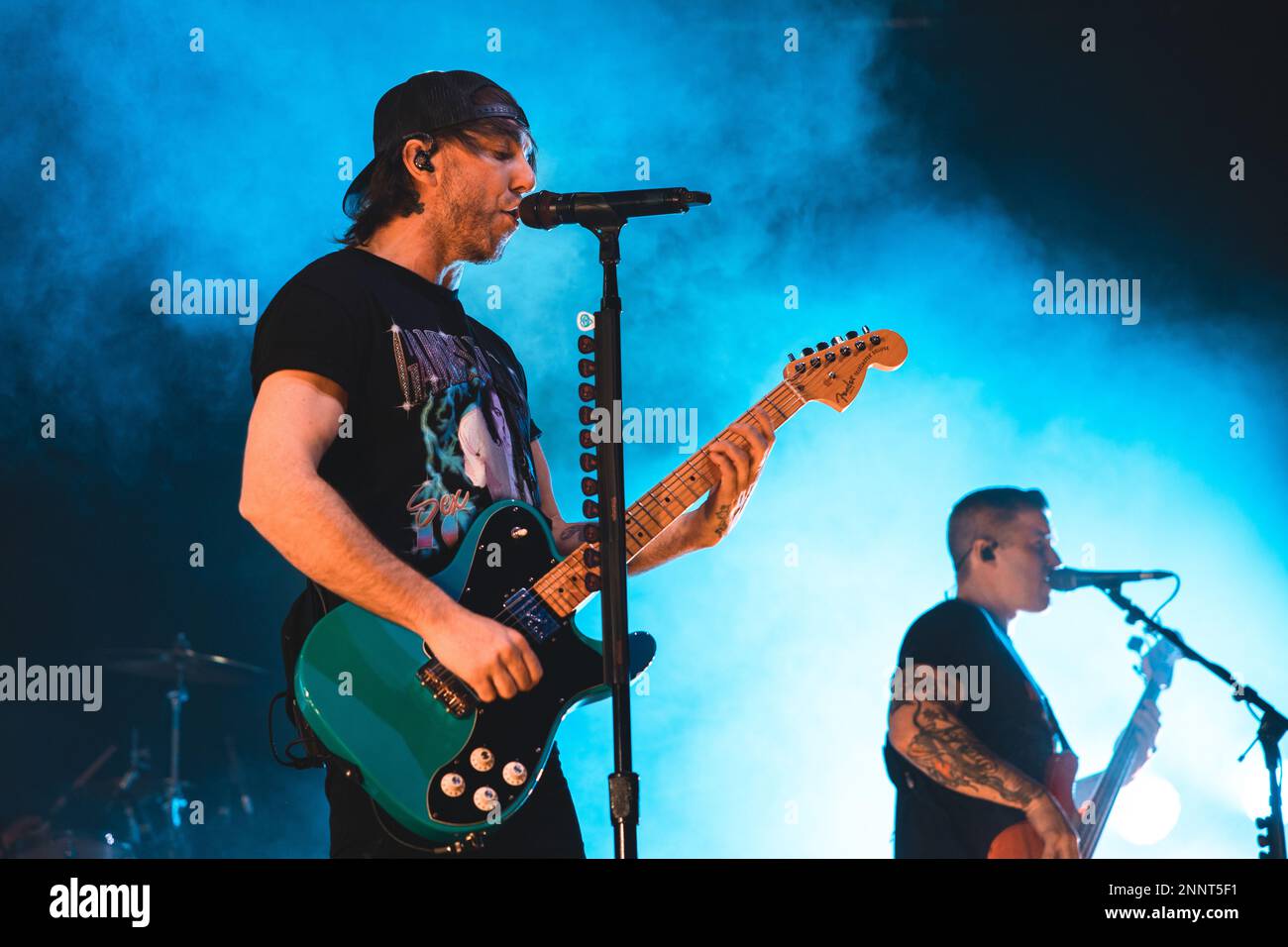 Milan, Italy, 25st Feb 2023. American pop punk band All Time Low ...