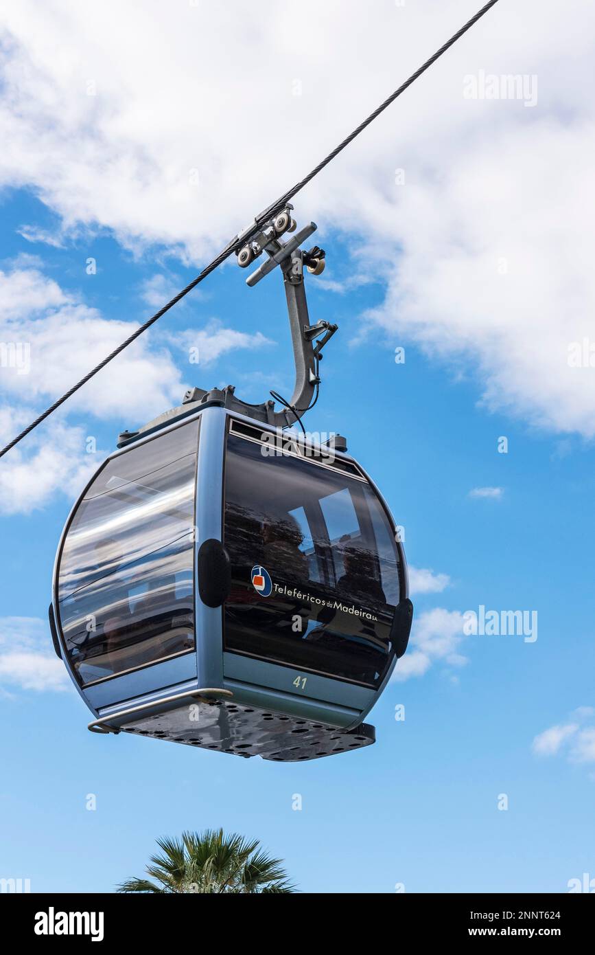 Cable car, Funchal, Madeira, Portugal Stock Photo - Alamy