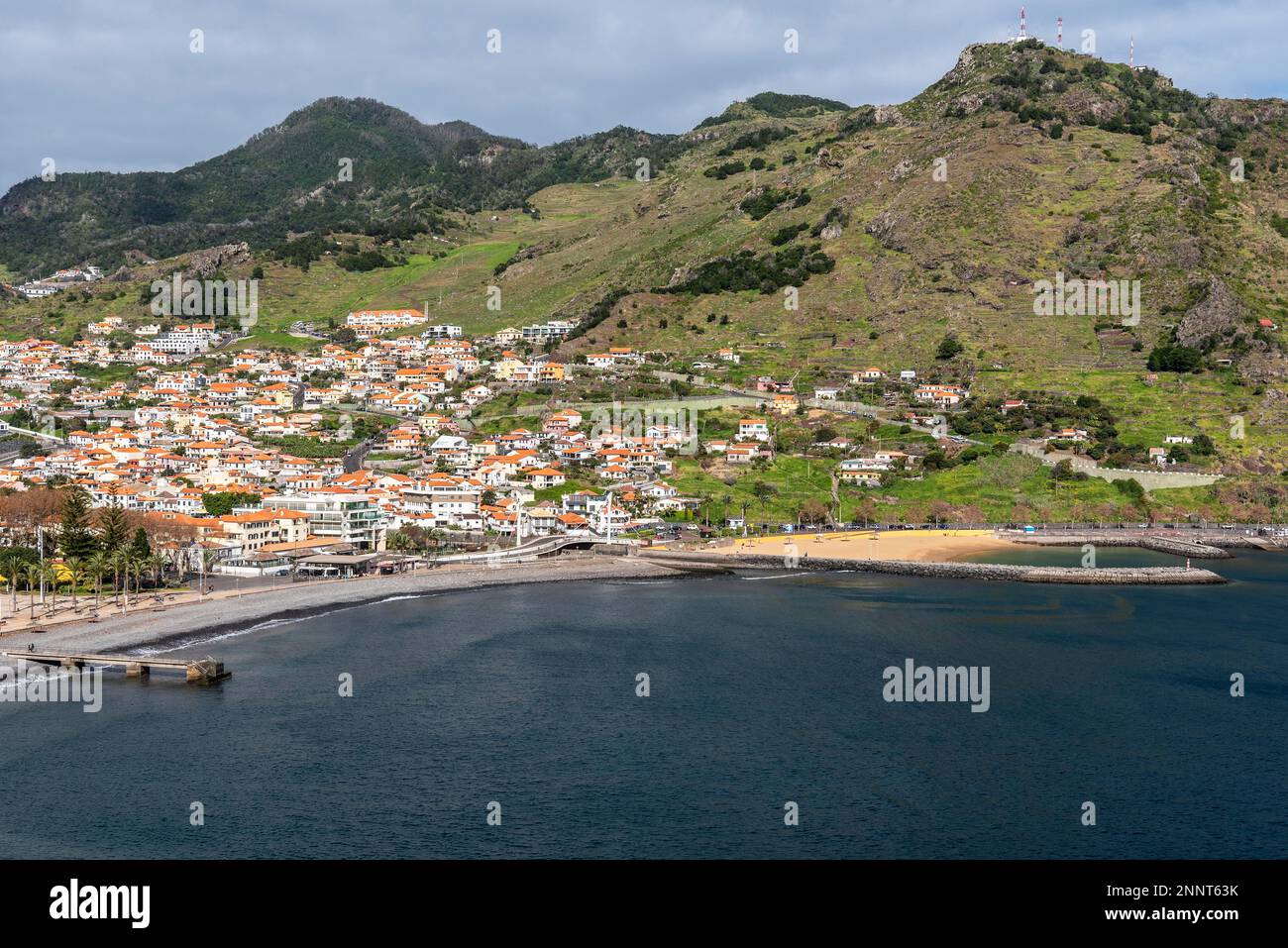 Coastal resort, Machico, Madeira, Portugal Stock Photo - Alamy