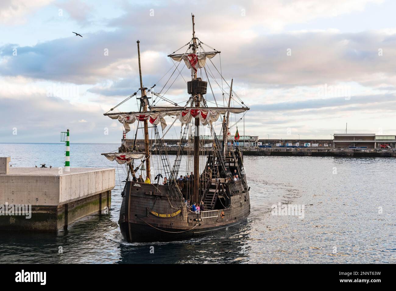 Sailboat Santa Maria, Funchal, Madeira, Portugal Stock Photo - Alamy