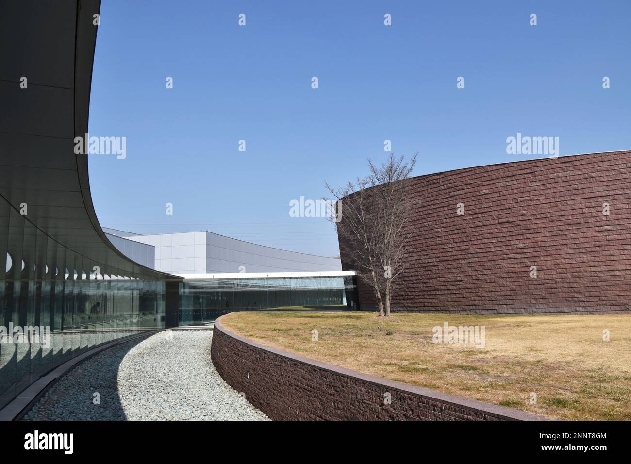 A picture taken on Feb.13, 2021 shows Gunma Museum of Art, Tatebayashi ...