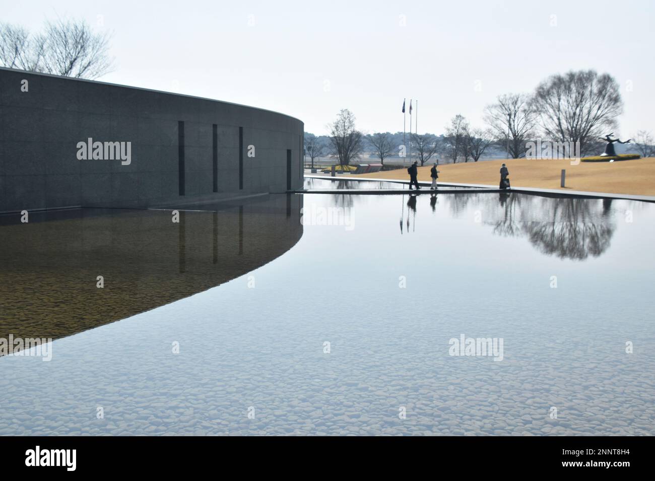 A picture taken on Feb.13, 2021 shows Gunma Museum of Art, Tatebayashi ...