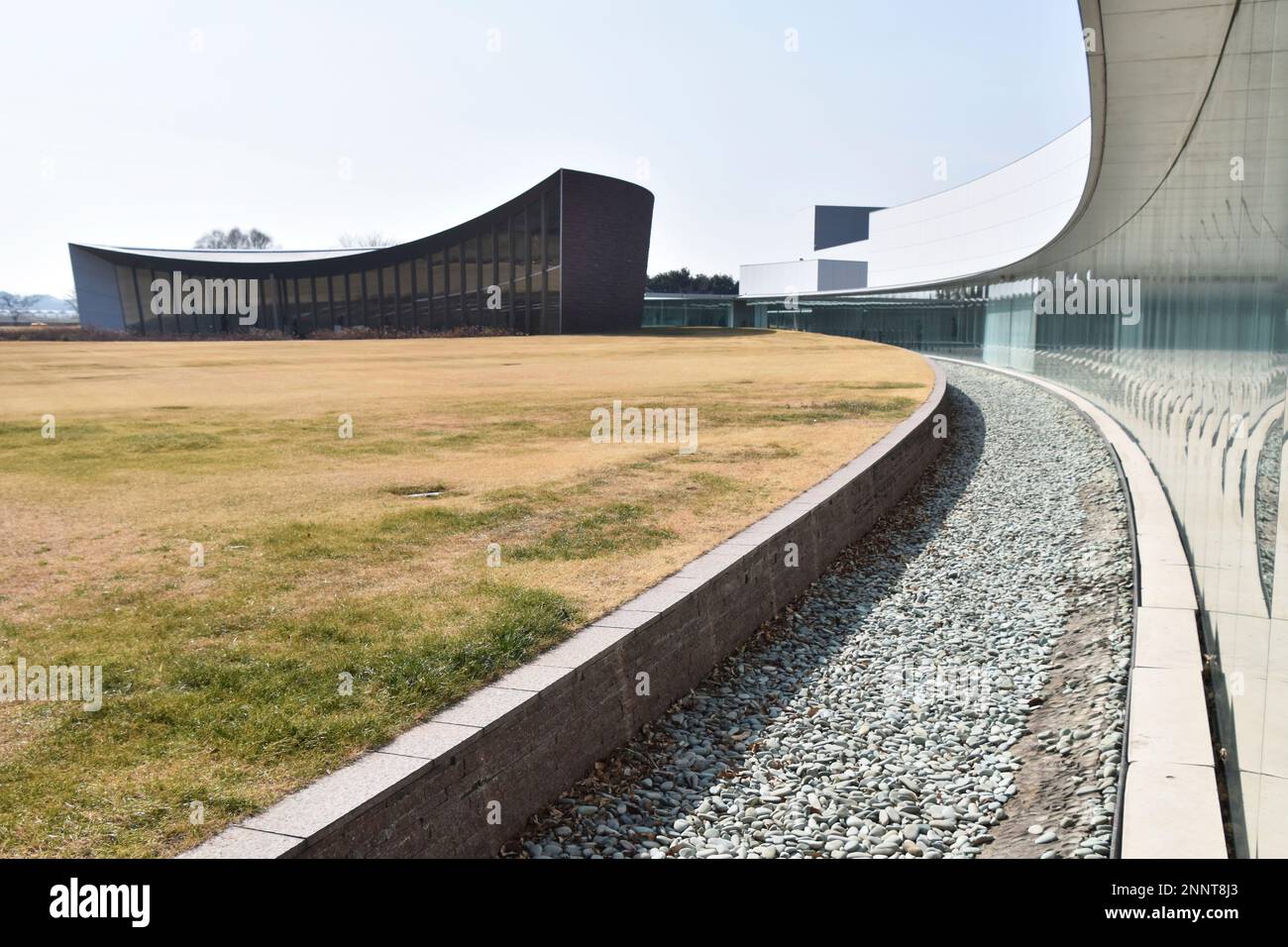 A picture taken on Feb.13, 2021 shows Gunma Museum of Art, Tatebayashi ...