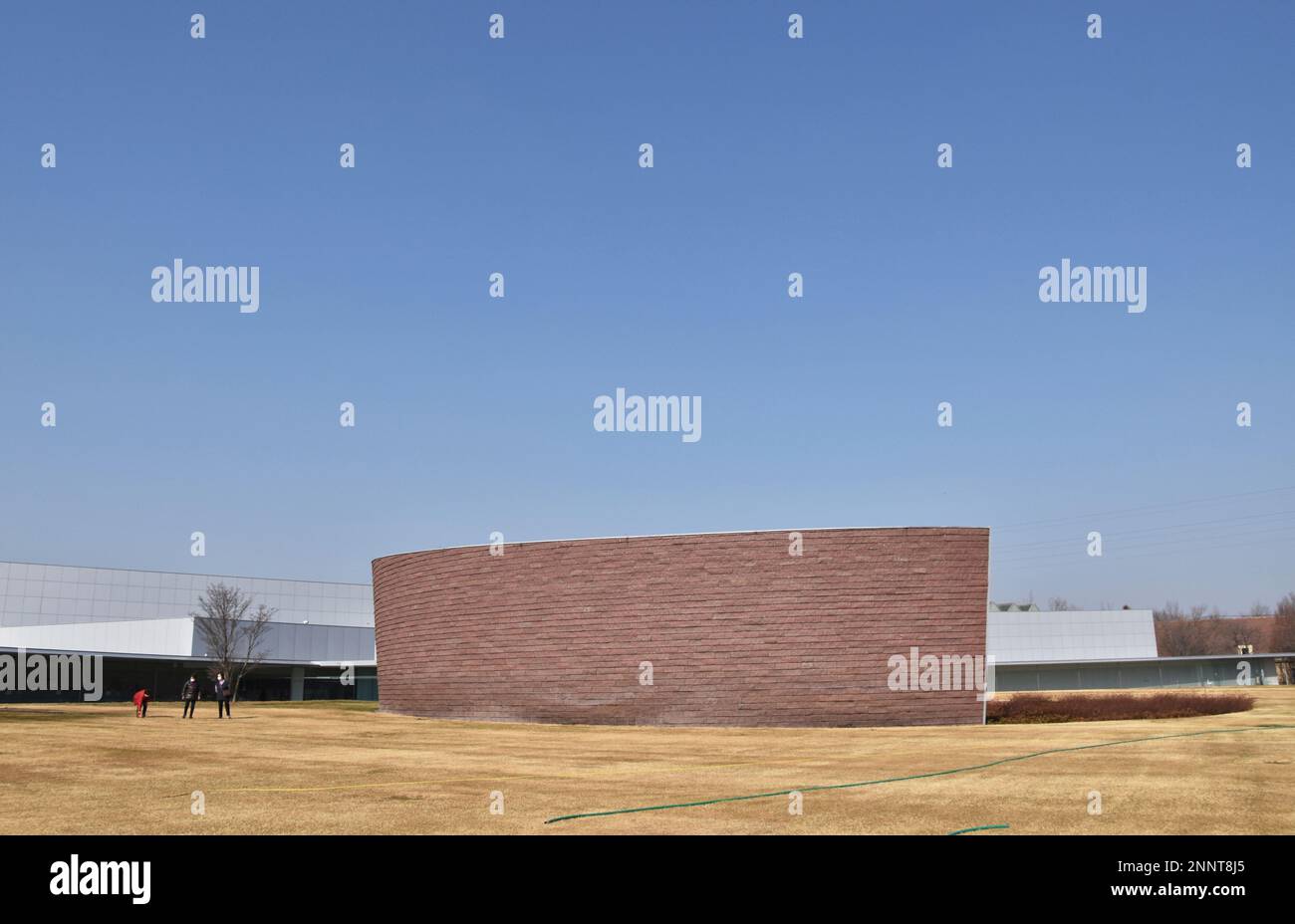A picture taken on Feb.13, 2021 shows Gunma Museum of Art, Tatebayashi ...