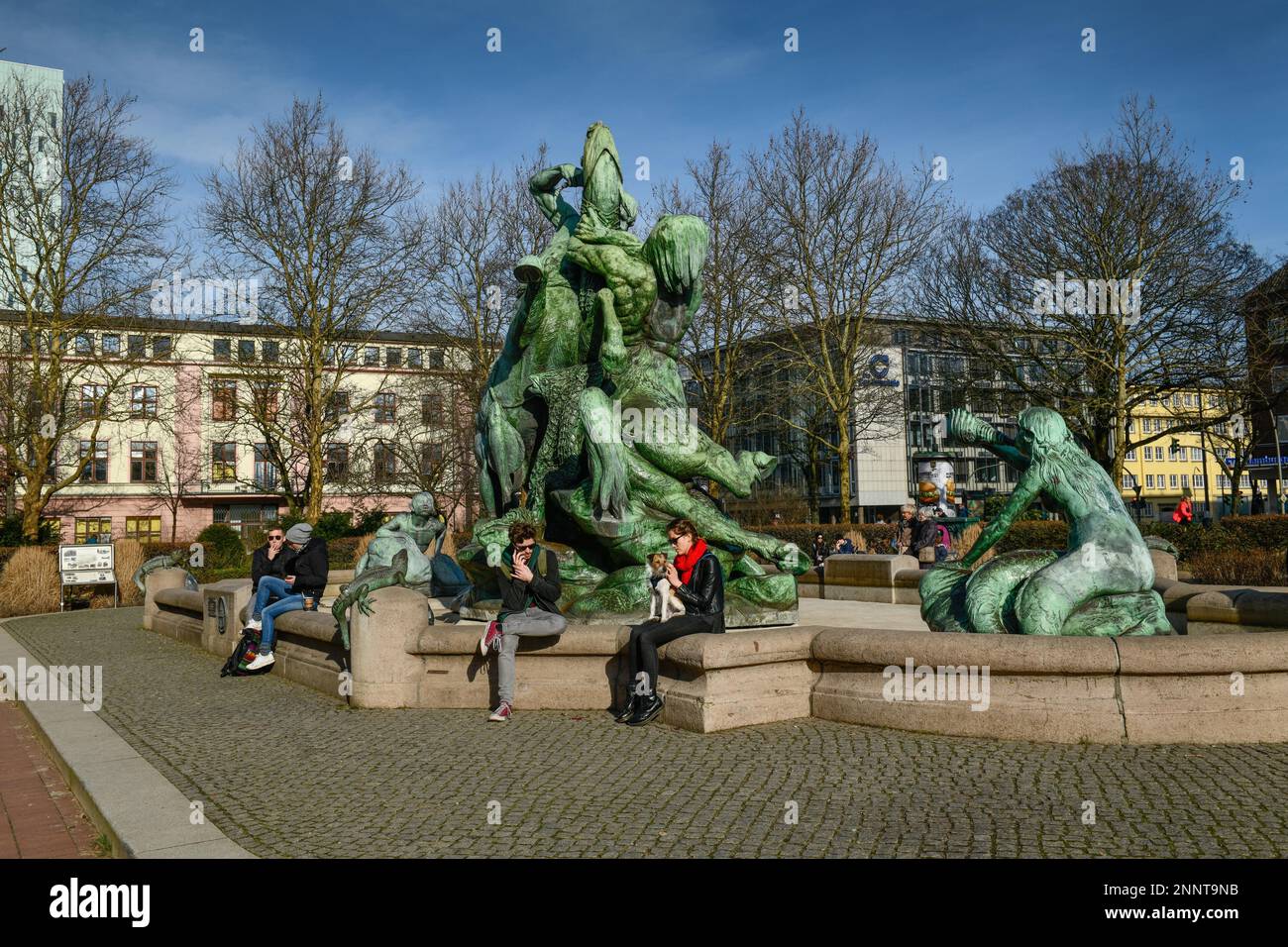 Stuhlmannbrunnen, Platz der Republik, Altona, Hamburg, Germany Stock ...