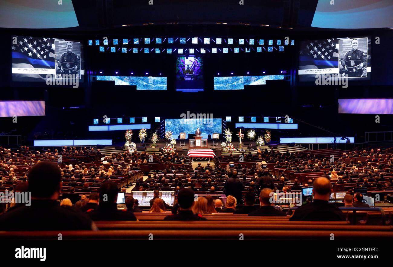 Police officers from departments across the Metroplex attend the ...