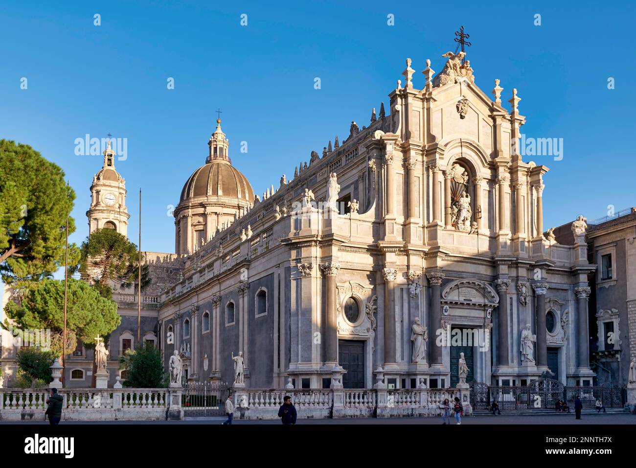 Metropolitan Cathedral of Saint Agatha Duomo Catania Sicily Italy Stock ...