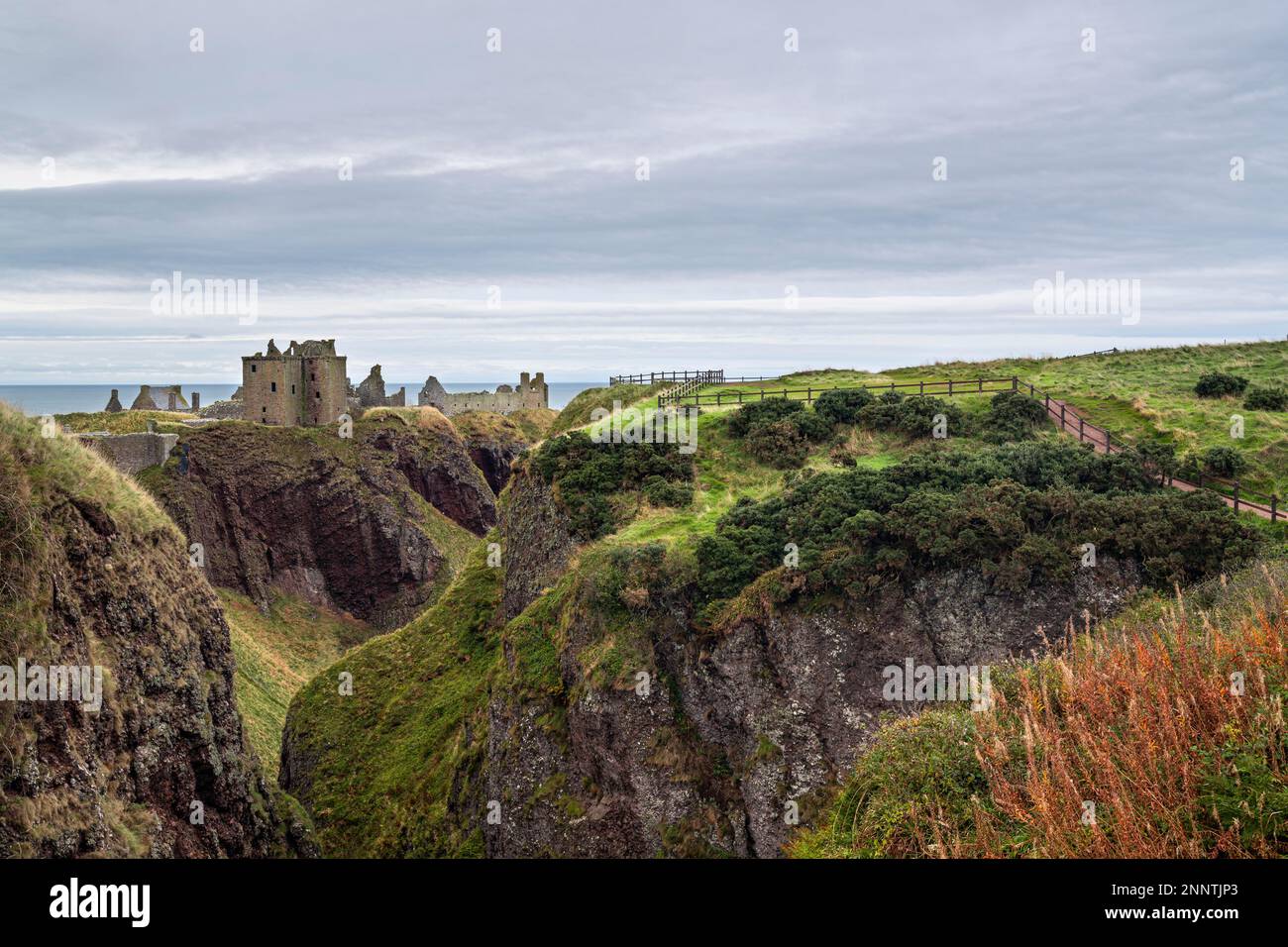 Dunnottar Castle Ruins, Stonehaven, Scotland, Great Britain Stock Photo ...