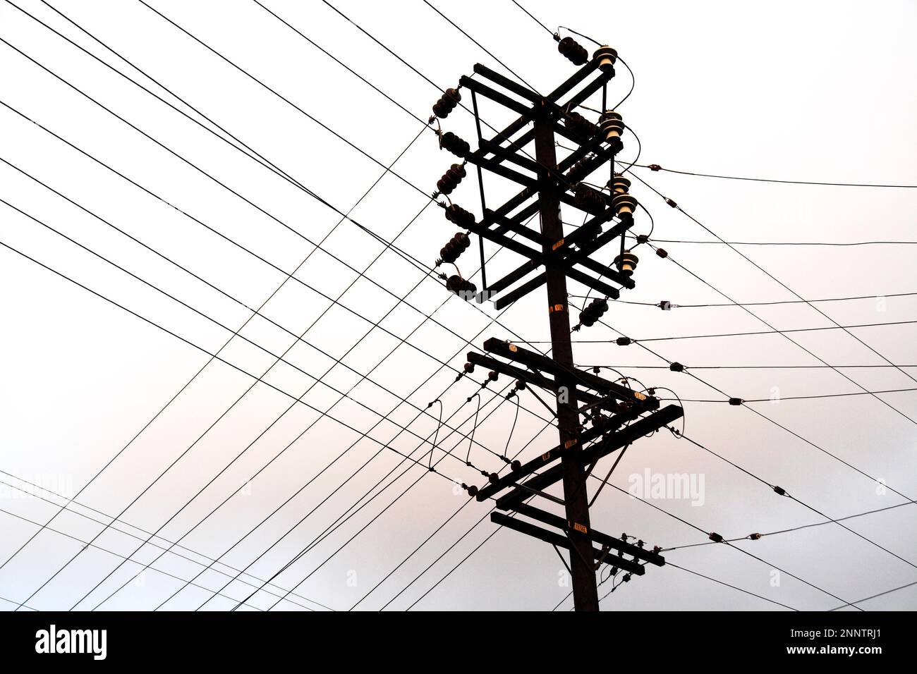 Abstract of power lines Stock Photo - Alamy