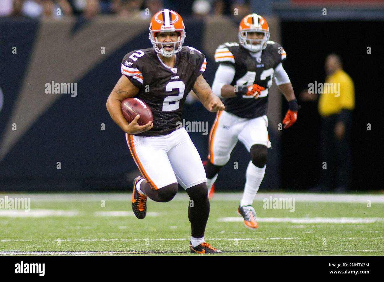 24 October 2010; Cleveland Browns at the New Orleans Saints; Cleveland ...