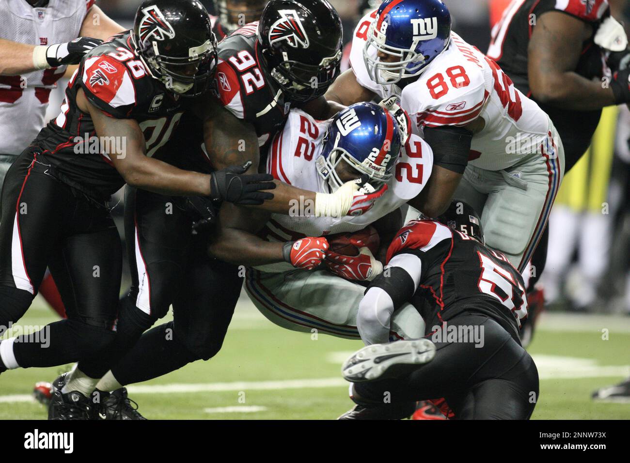 15 October 2007: New York Giants running back Reuben Droughns (22) is ...