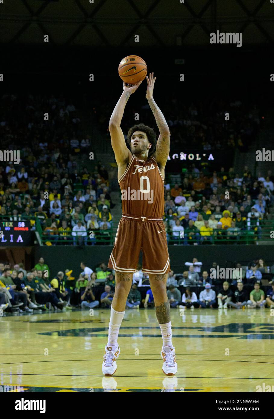 Ferrell Center Waco, Texas, USA. 25th Feb, 2023. Texas Longhorns ...