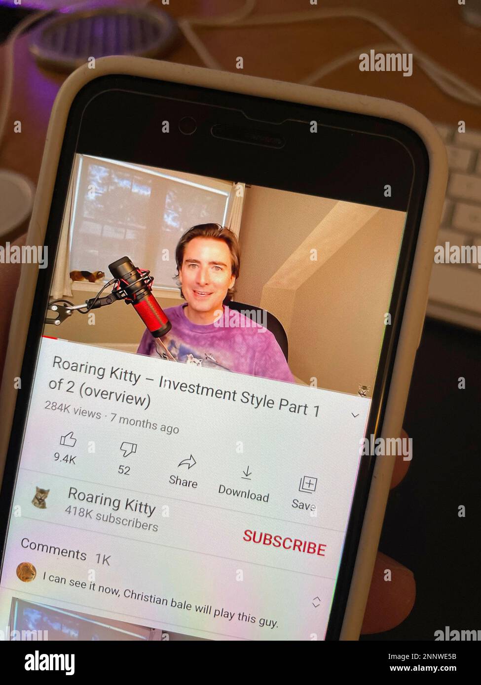 Photo by: STRF/STAR MAX/IPx 2021 2/17/21 Keith Patrick Gill, aka,"Roaring Kitty" aka "u ...