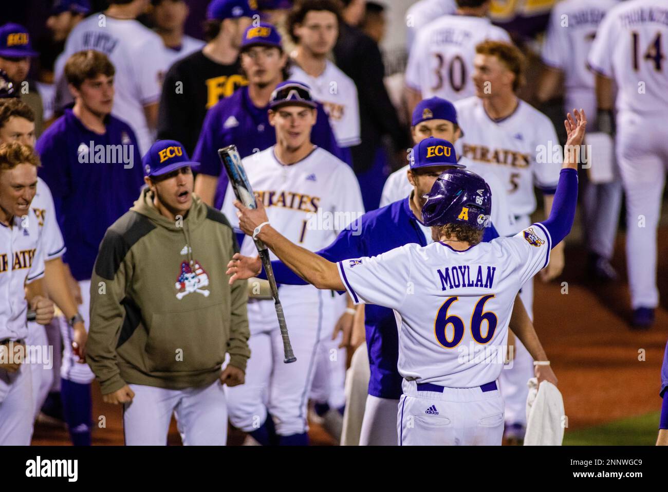 Greenville, NC, USA. 24th Feb, 2023. East Carolina Pirates first ...