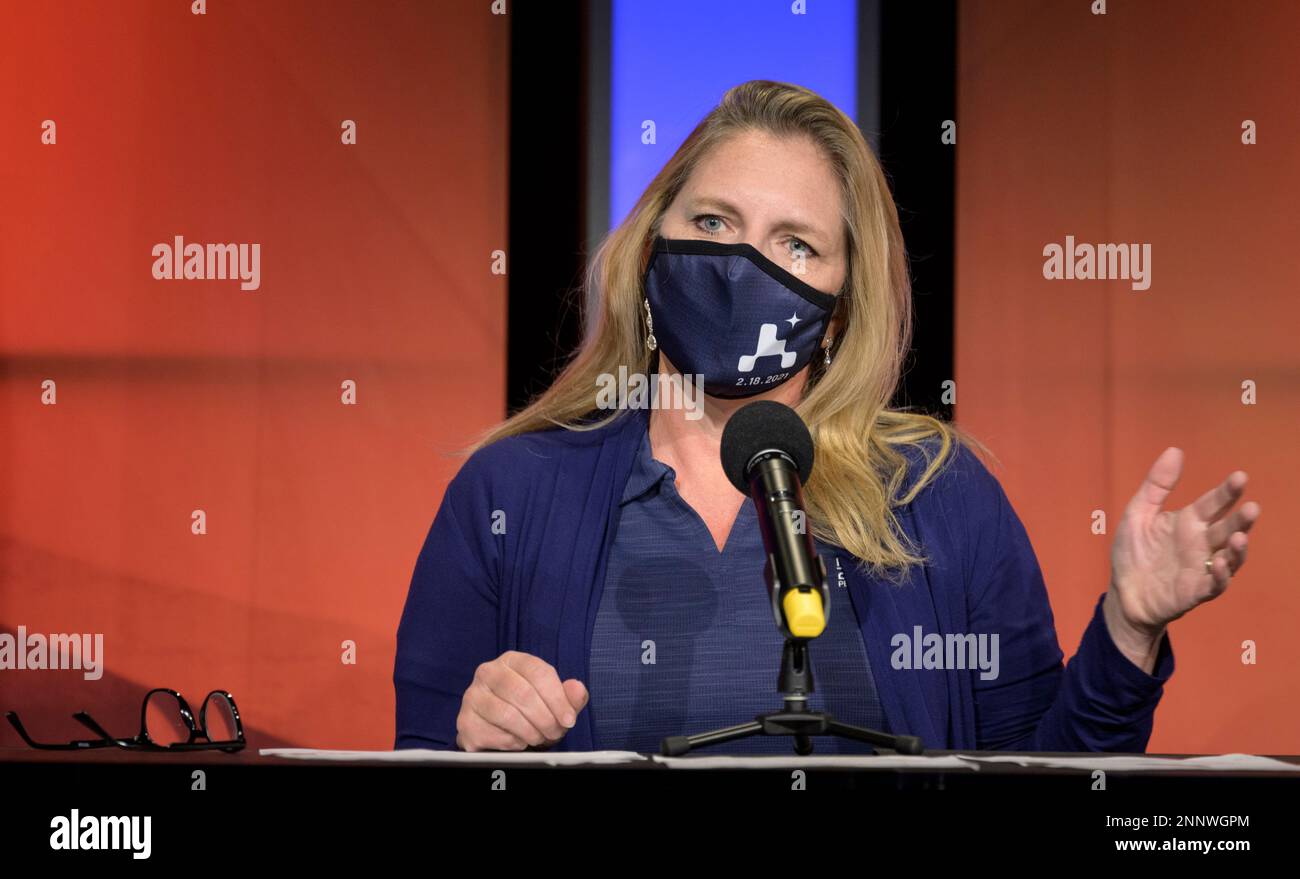 In this image provided by NASA, Jennifer Trosper, Perseverance deputy ...