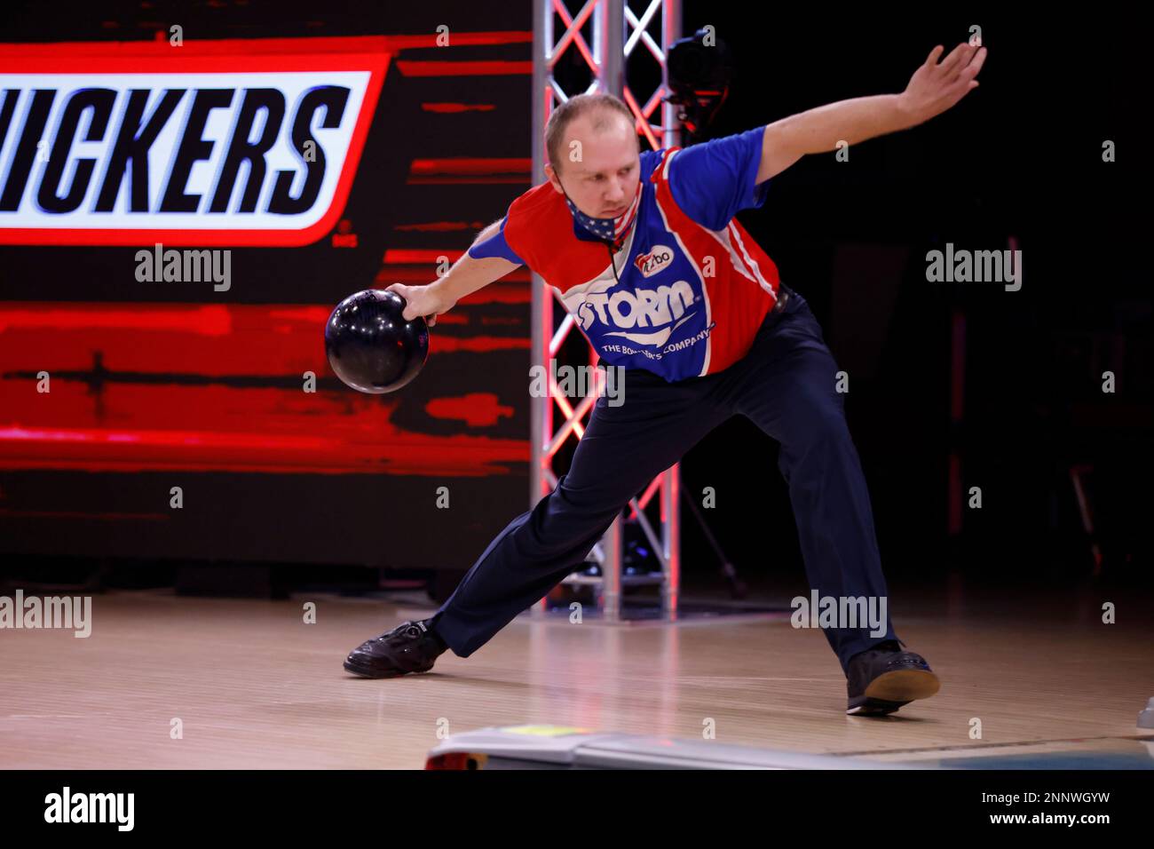 Brandon Novak bowls in the East Regional Finals at Bowlero Lanes on Jan ...