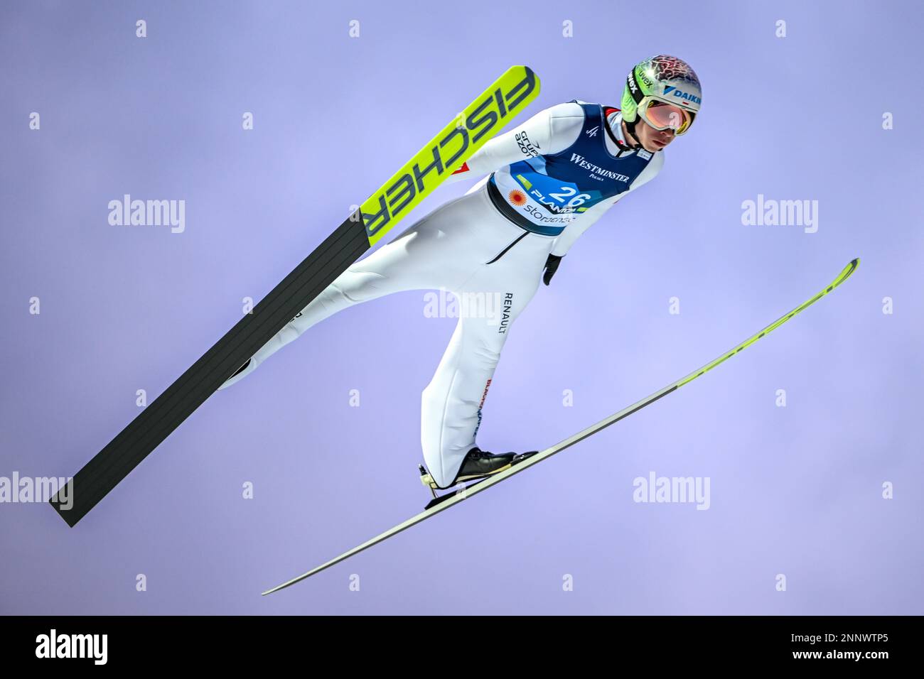 Aleksander Zniszczol of Poland in action during the Man's Ski Jumping ...