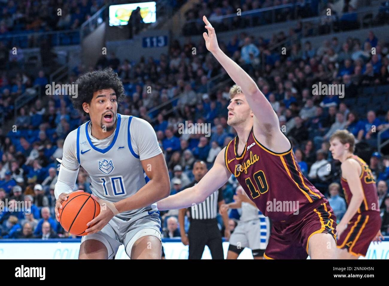 FEBRUARY 25, 2023: Saint Louis Billikens forward Jake Forrester (10 ...