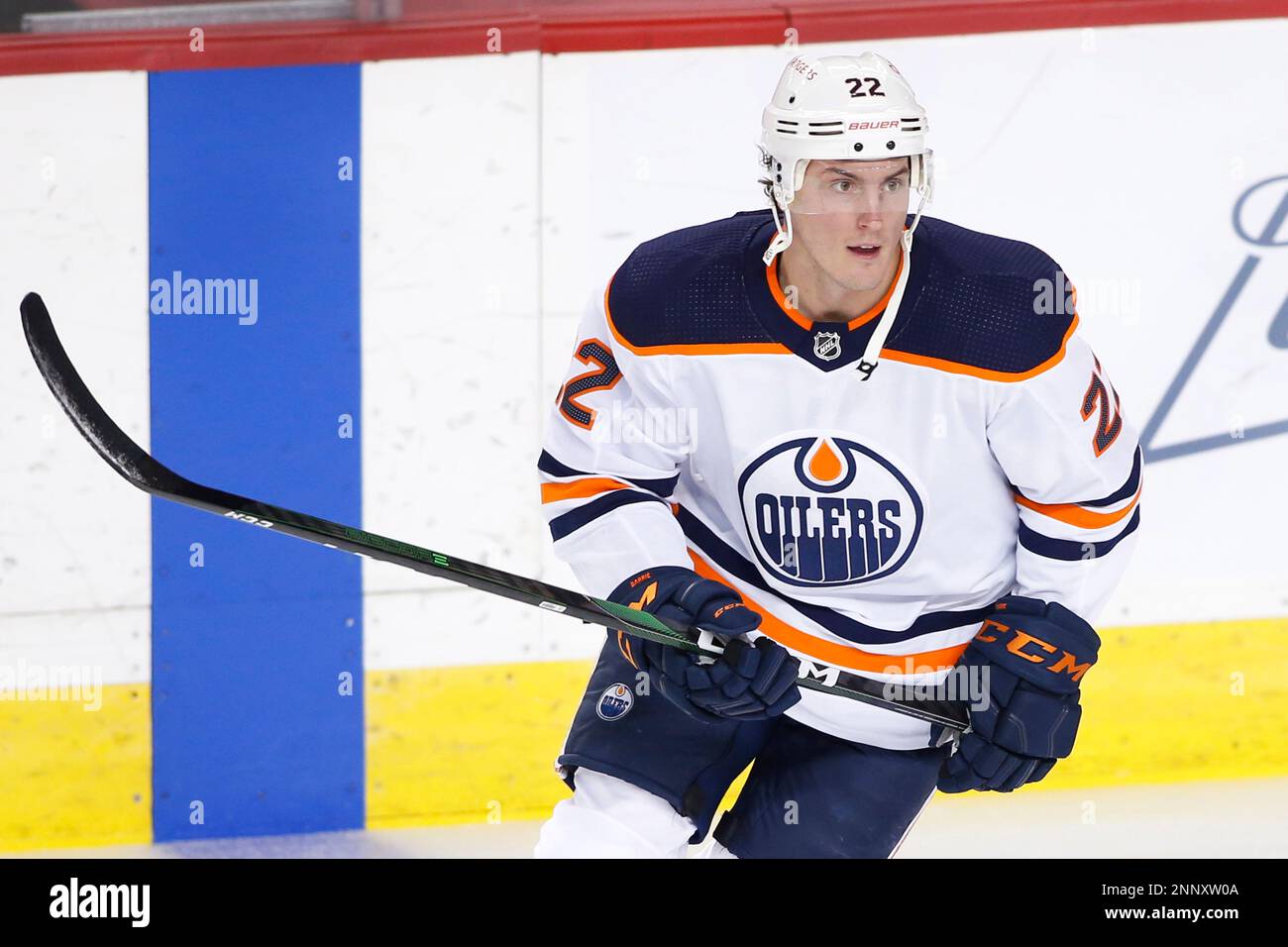 NHL profile photo on Edmonton Oilers player Tyson Barrie at a game ...