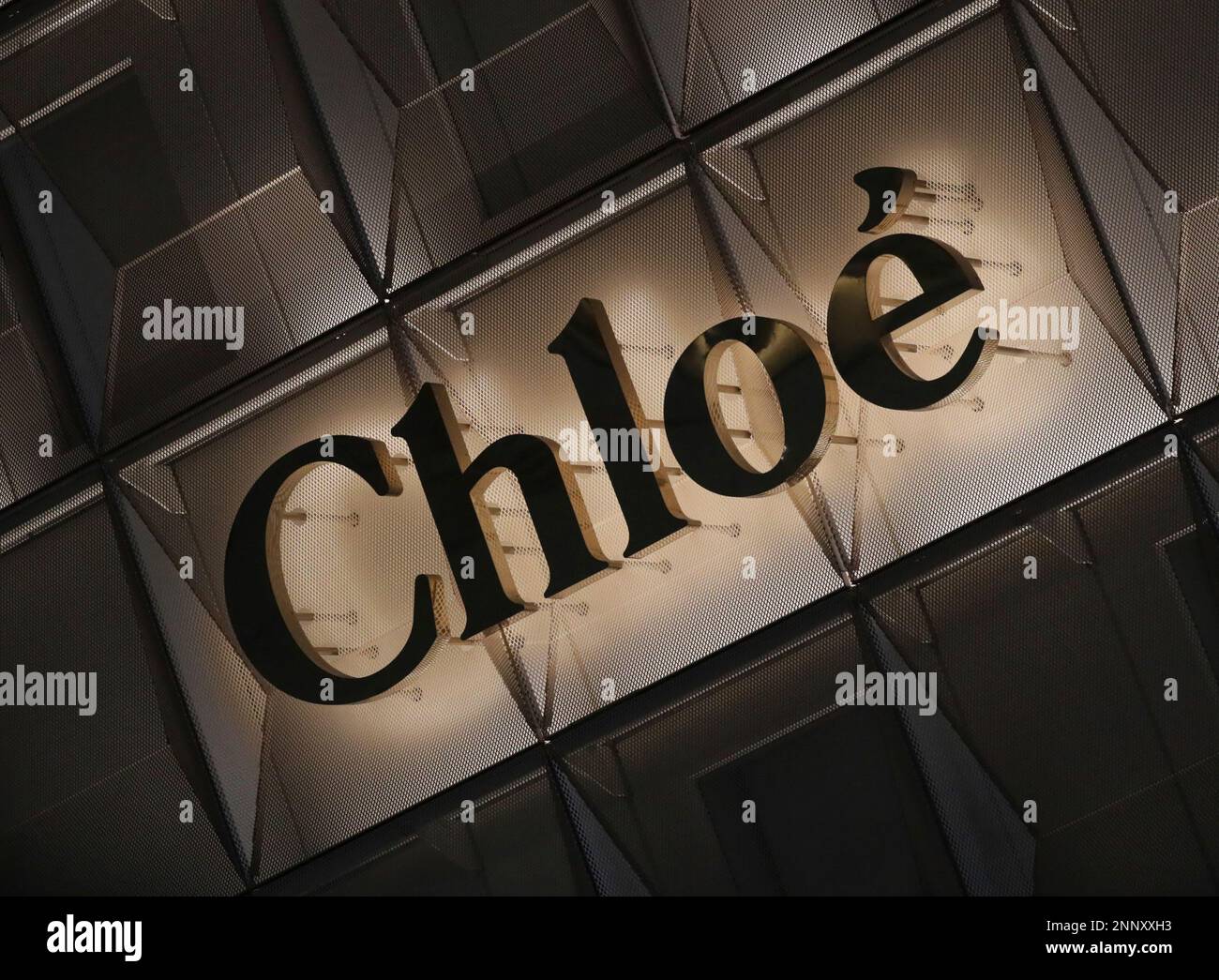 The logo of Chloé is seen at Ginza district in Chuo Ward, Tokyo on ...