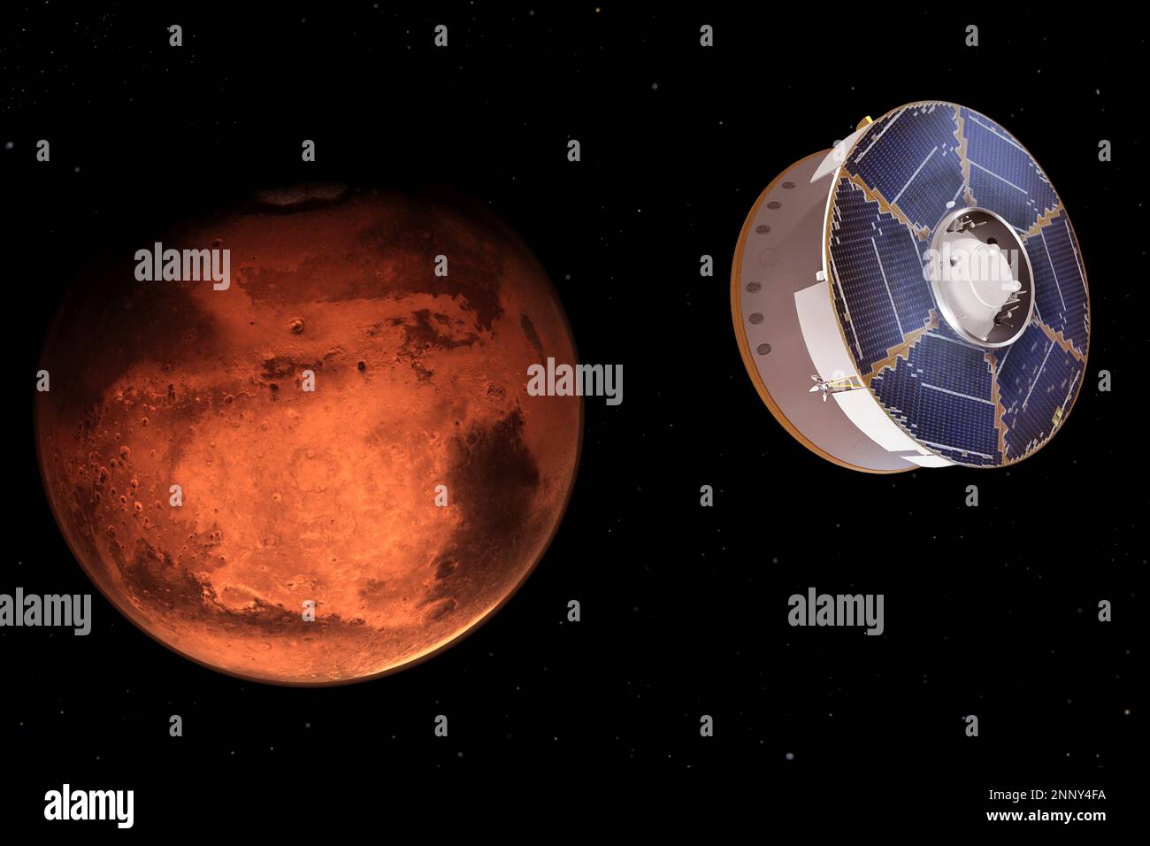 This illustration provided by NASA depicts the Mars 2020 spacecraft ...