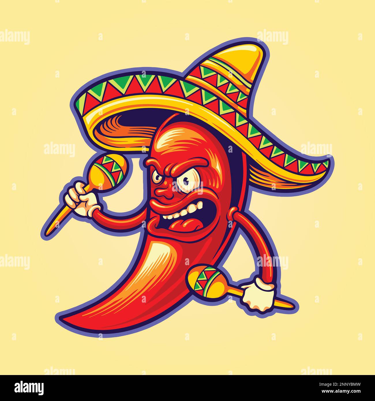 Chilli cheese festival Stock Vector Images - Alamy