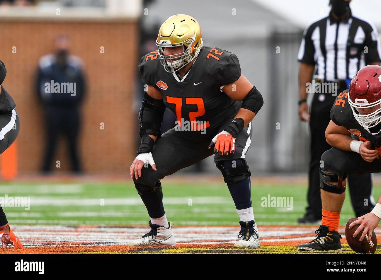 Notre Dame offensive lineman Robert Hainsey during the NCAA Senior Bowl ...