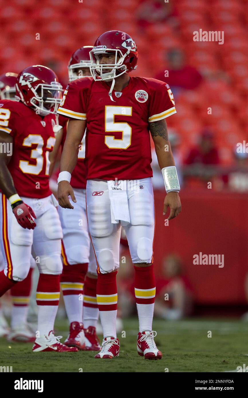 August 27 2010: Kansas City Chiefs quarterback Bill Stull (5) before ...