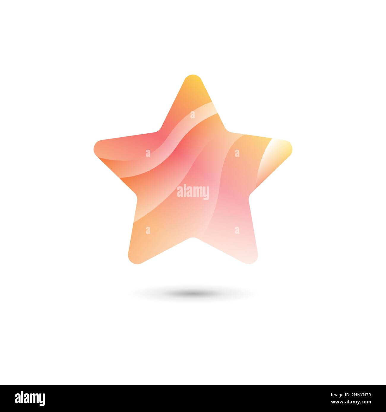 liquid star vector design isolated white background Stock Vector Image ...