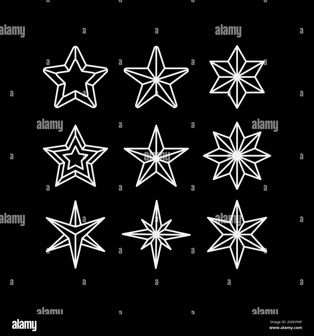 star pictogram outline vector design Stock Vector Image & Art - Alamy
