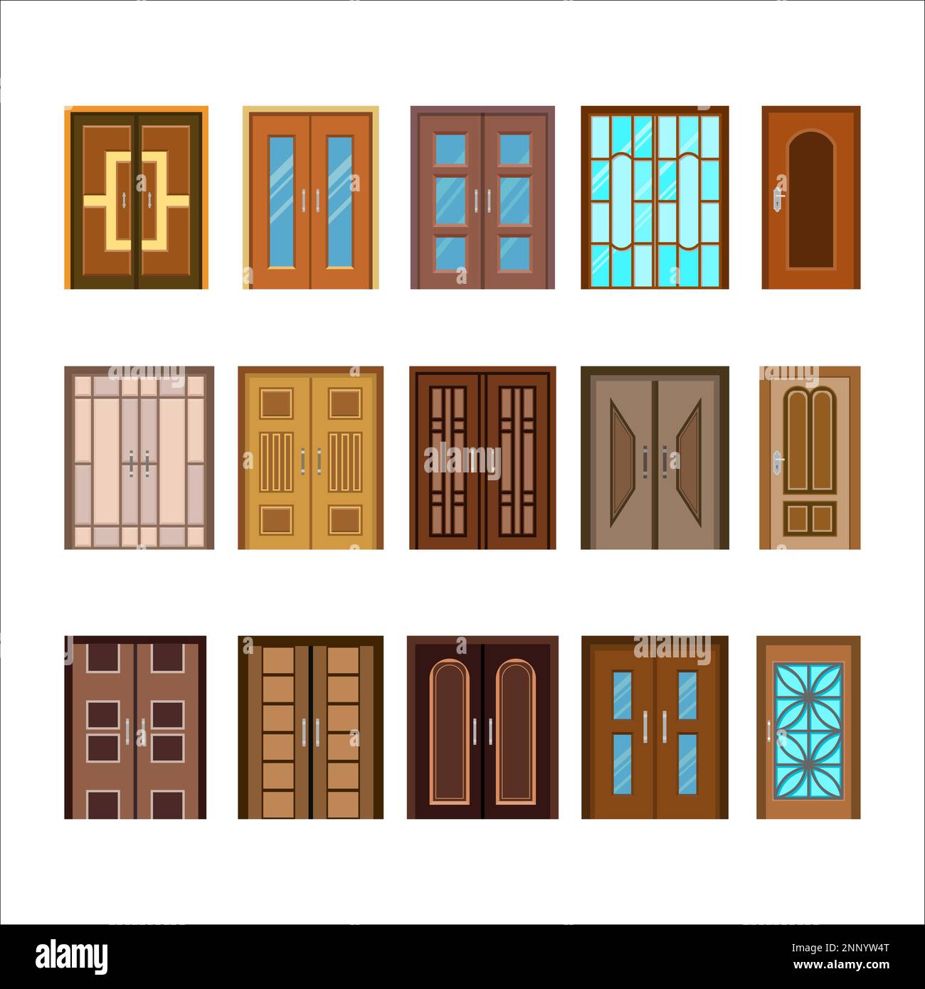 vector design collection of house and apartment doors Stock Vector Image & Art - Alamy