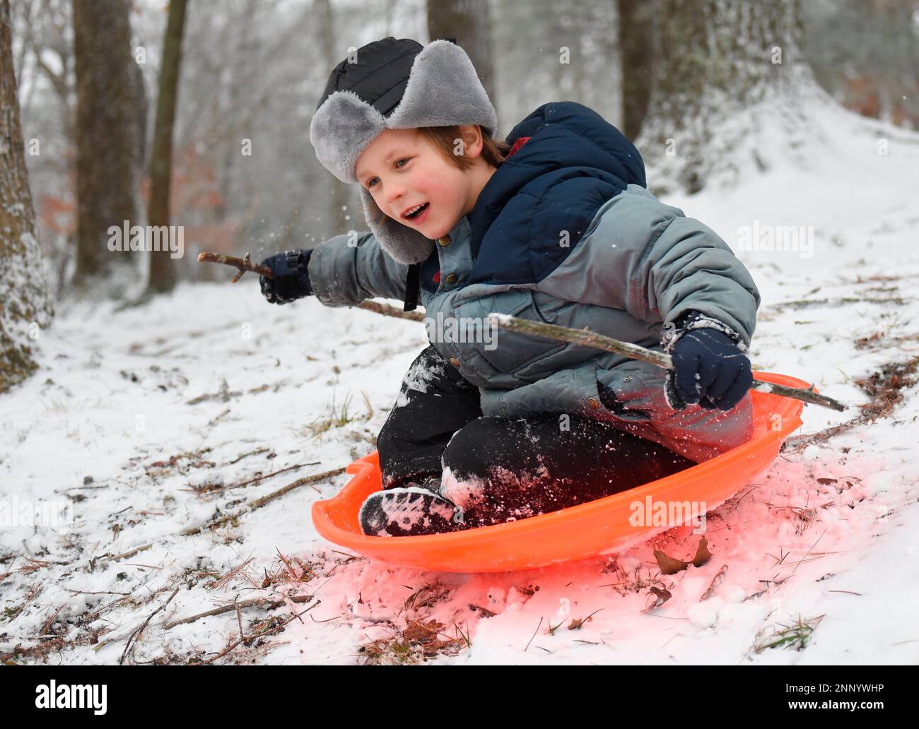 Photo by Matt Hamilton / Rome, Georgia resident Ciaran Spates, 6, uses ...